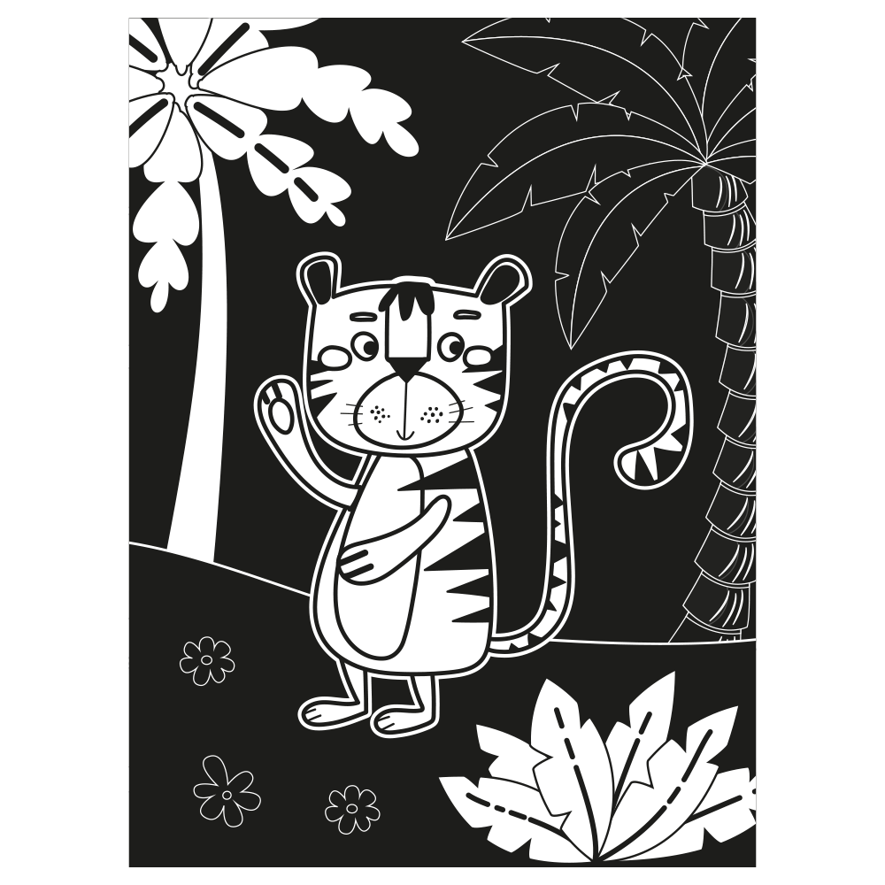 Neon Colouring 8 Jungle - Stardust