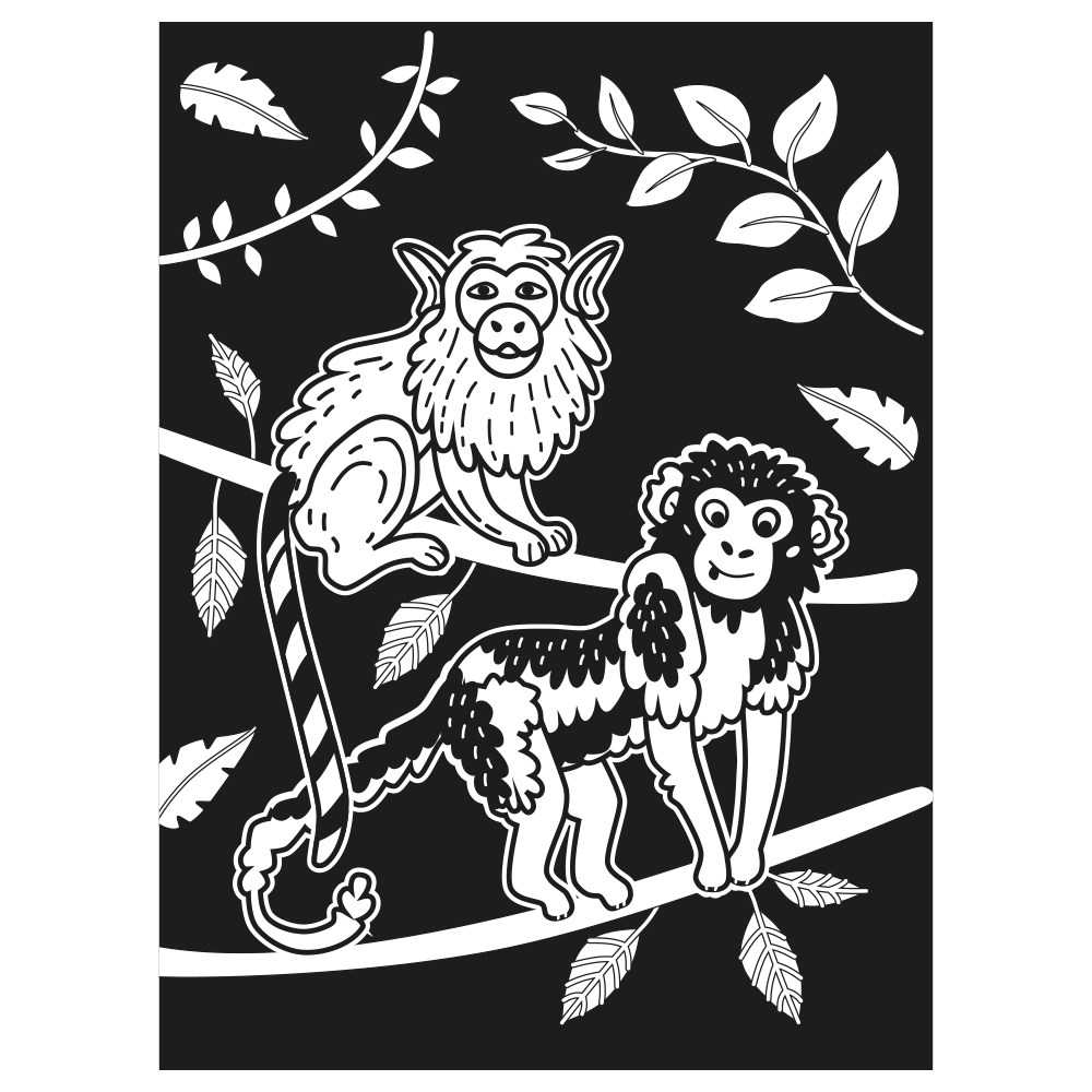 Neon Colouring 8 Jungle - Stardust